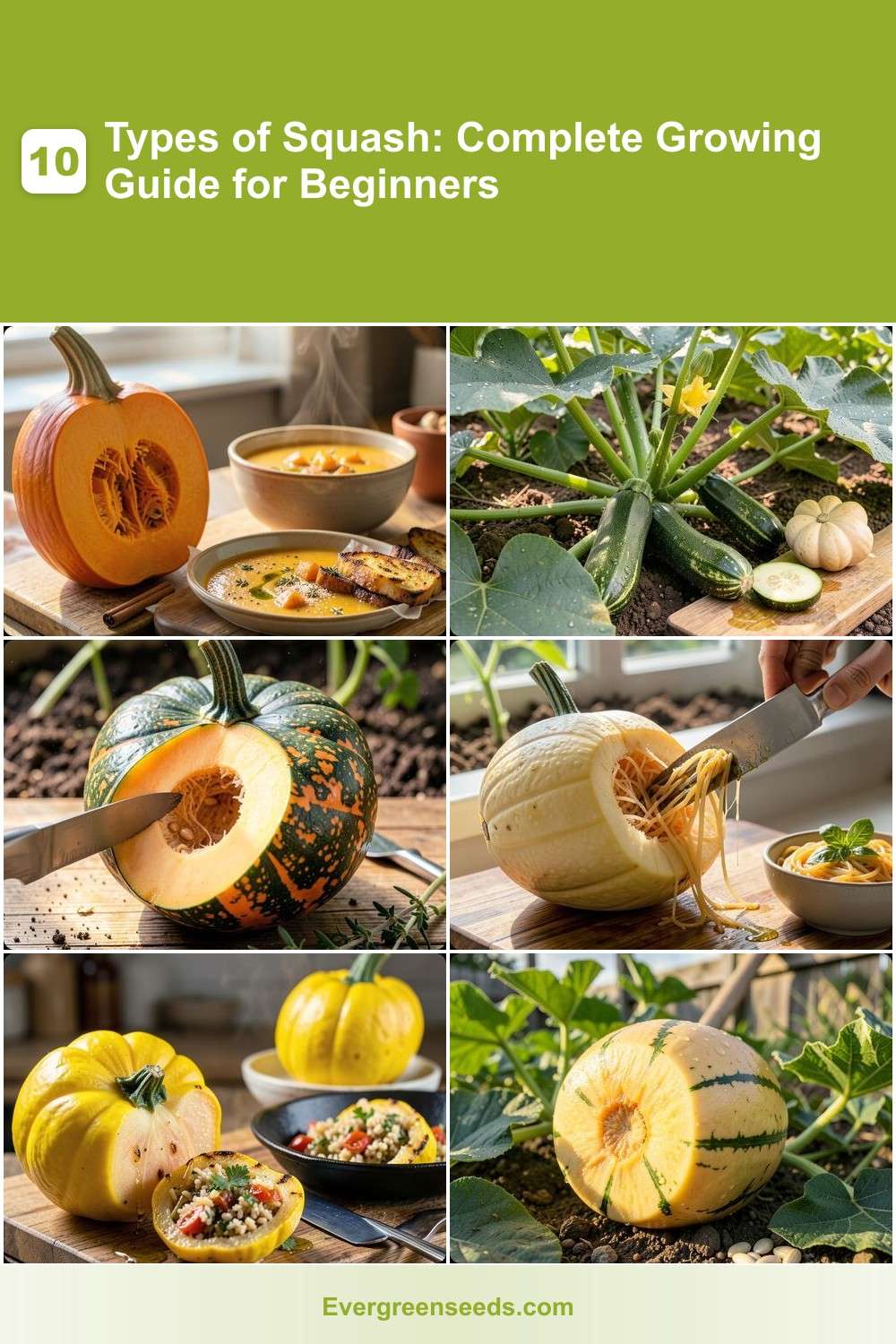 10 Types of Squash: Complete Growing Guide for Beginners - Evergreen Seeds