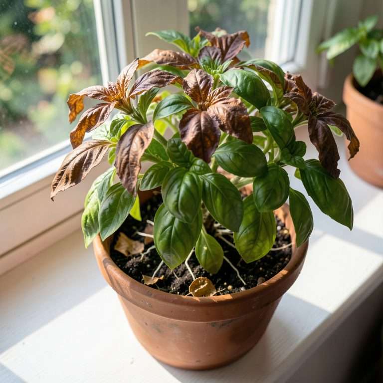 Basil Plant Leaves Turning Brown: Causes and Quick Fixes for Healthy ...