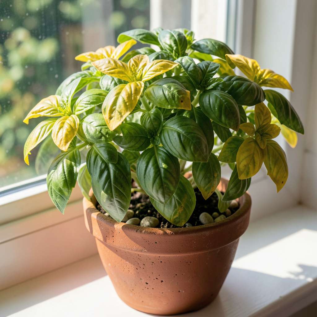 Basil Plant Yellow Leaves: Nutrient Deficiency and Recovery Guide ...