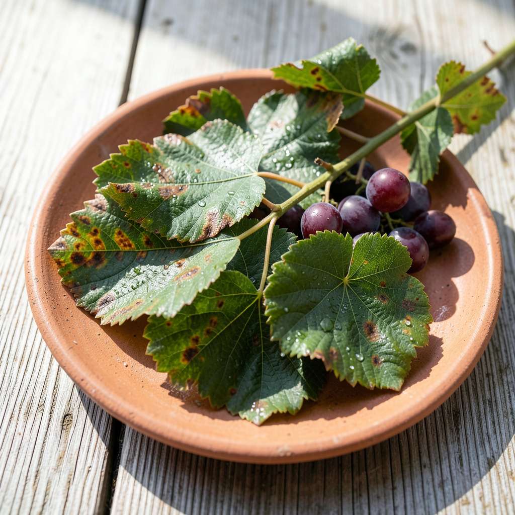 Brown Spots on Grape Leaves: Fungal Infection Identification and ...