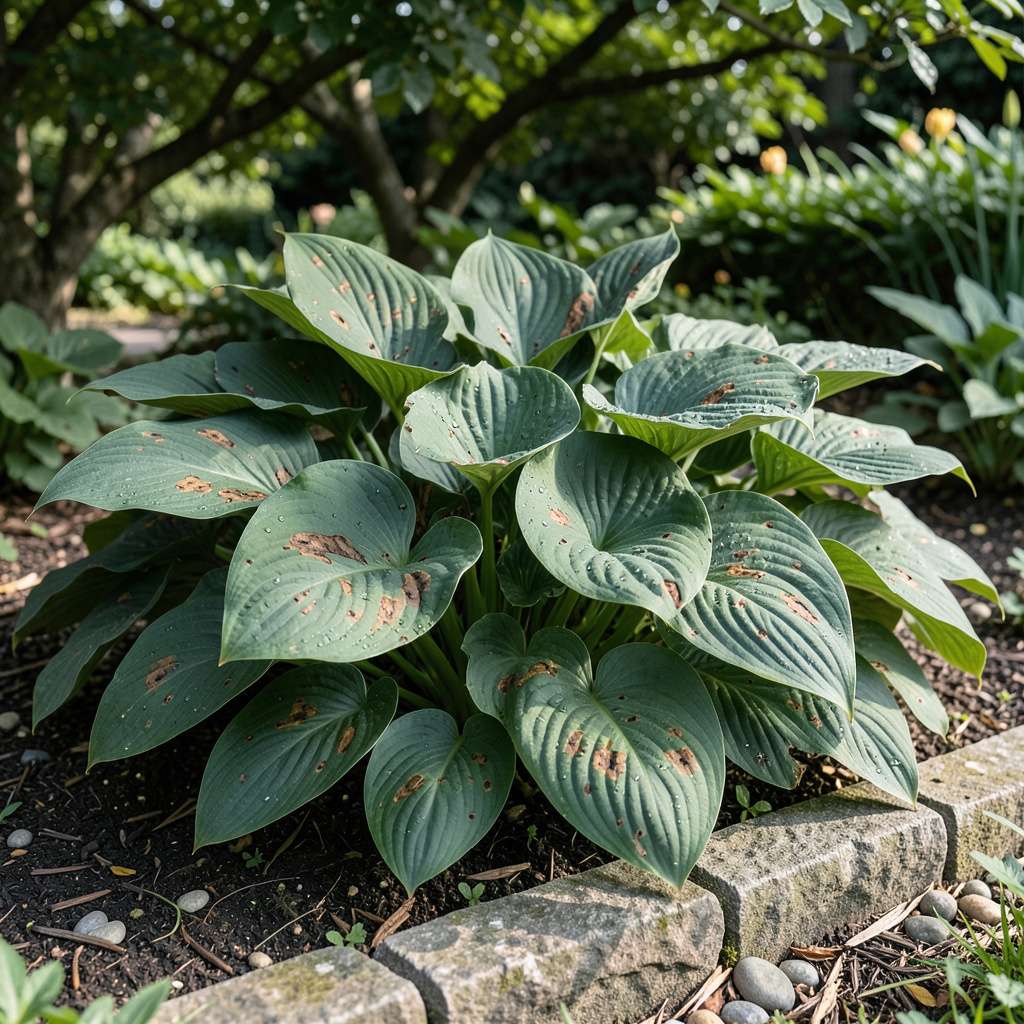 Brown Spots on Hostas: Sun Scorch and Overwatering Signs - Evergreen Seeds