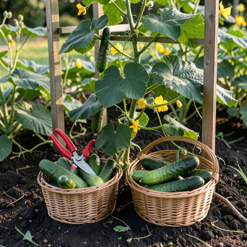 Burpless Hybrid Cucumber When to Pick: Size and Firmness Indicators ...