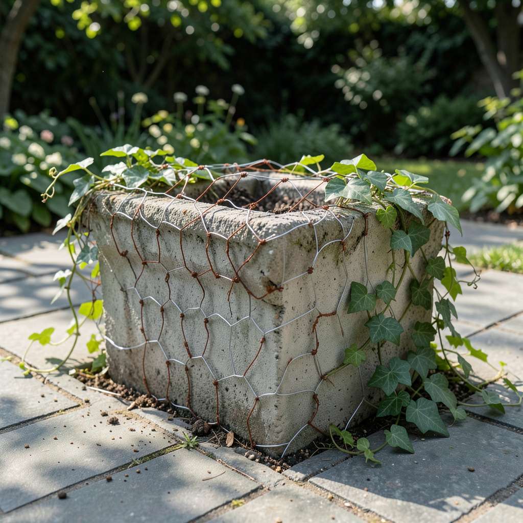 Does Chicken Wire Rust in Concrete Planters: Galvanized Coating ...