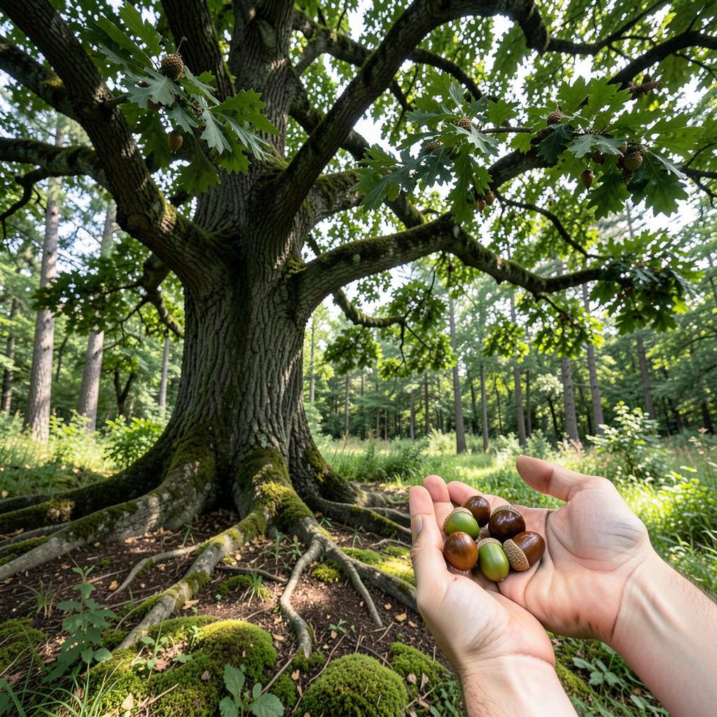 How Big Can Acorns Get: Maximum Size by Oak Species - Evergreen Seeds