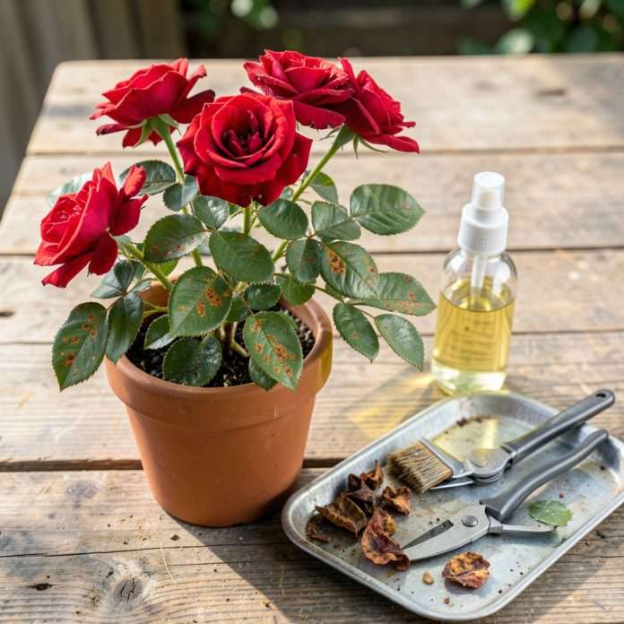 How to Treat Rust on Roses: Neem Oil Spray for Healthy Blooms ...