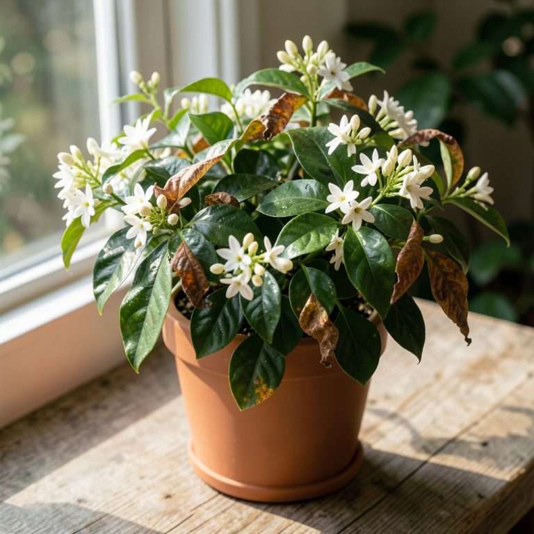 Jasmine Plant Leaves Turning Brown: Watering And Light Imbalance Fixes ...