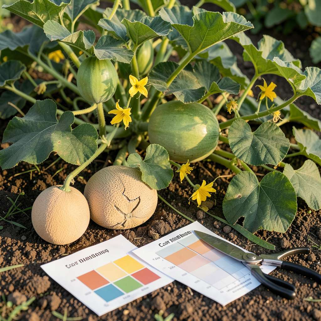 Pick Cantaloupe Ripe Chart: Easy Visual Guide for Sweetest Harvest ...
