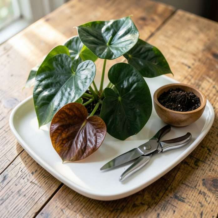 Should I Cut Off Brown Anthurium Leaves: Revive Your Plant With Pruning ...