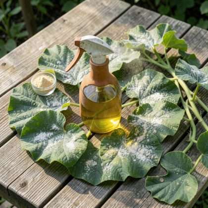 Treating Powdery Mildew On Pumpkin Leaves: DIY Fungicide Spray for ...