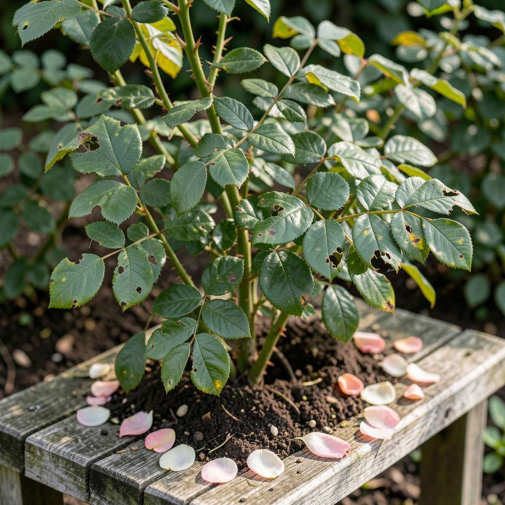 What Causes Holes in Rose Bush Leaves: Fungal Spots and Chewing Insect ...