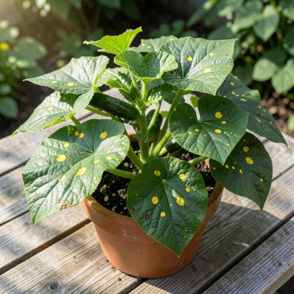 What Causes Yellow Spots On Cucumber Leaves: Sodium Burn Or ...