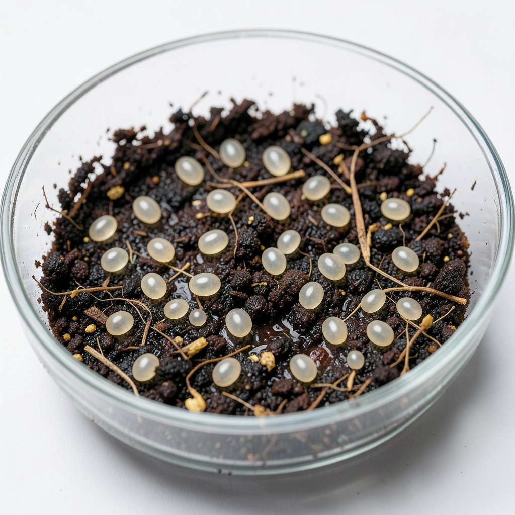 What Do Fungus Gnat Eggs Look Like: Tiny White Ovals in Moist Soil ...