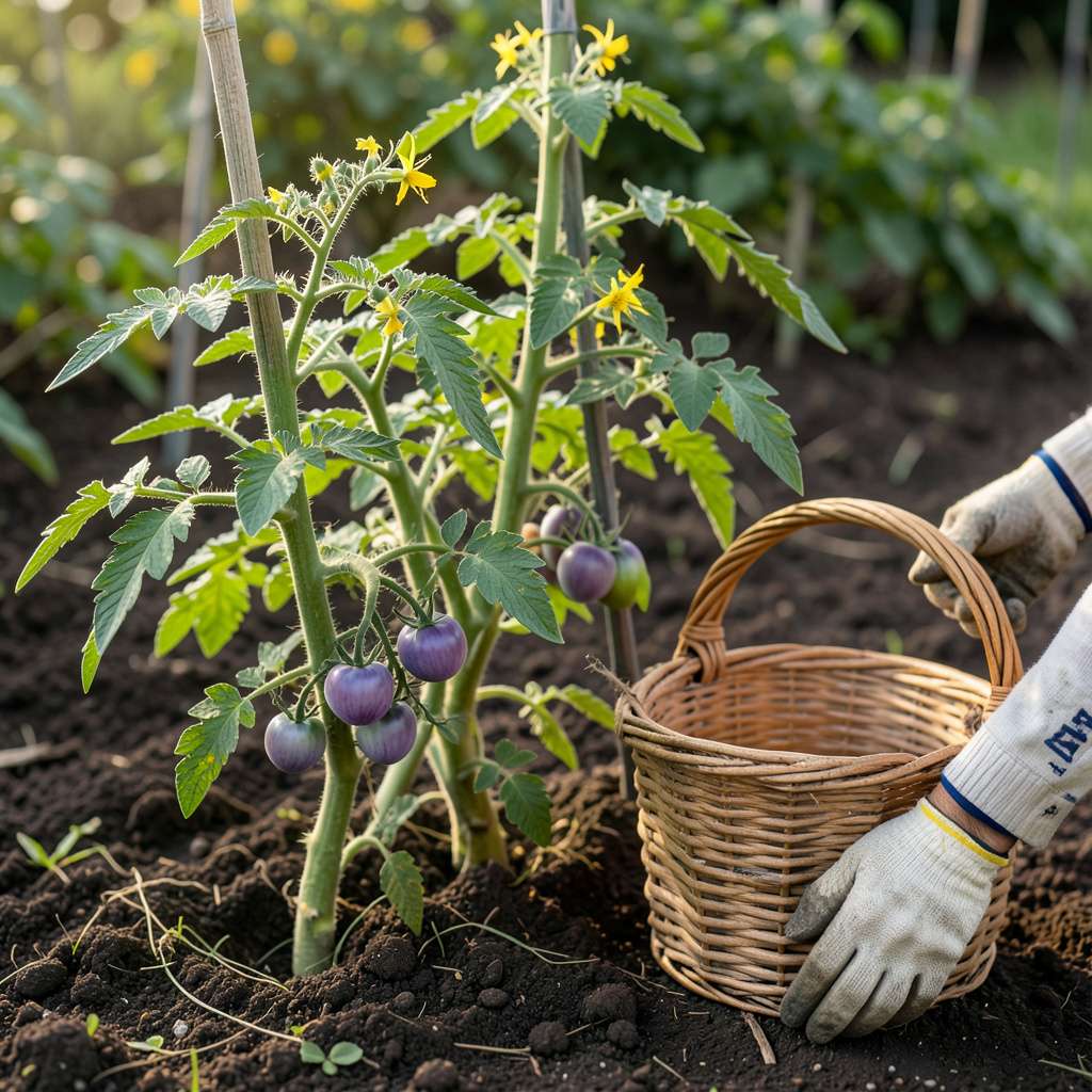 When to Pick Purple Tomatoes: Deep Color and Soft Feel Indicators ...