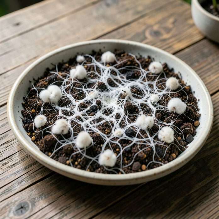 White Mycelium in Soil: Visual Guide to Identification and Organic ...