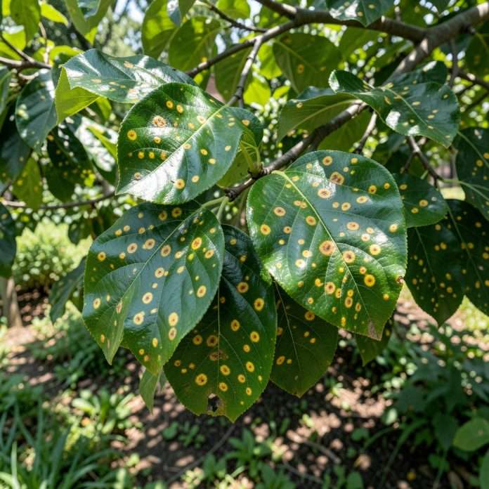 Yellow Spots on Peach Tree Leaves: Peach Leaf Curl Disease Control ...